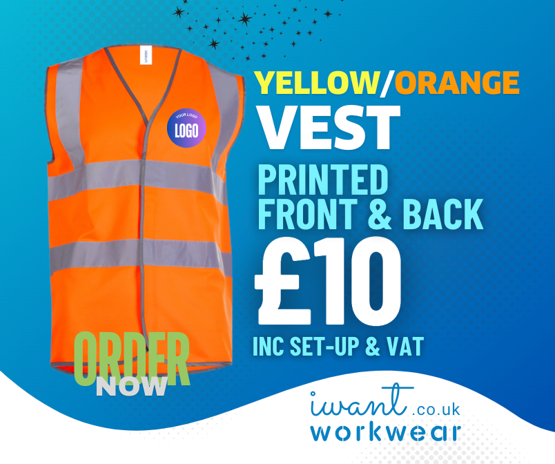 Hi-Vis Two Band & Brace Vest | I Want Workwear